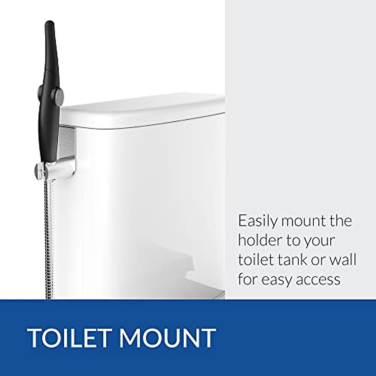 Bio Bidet 7ZPEARLHCB Toilet Attachment Kit for Posterior & Feminine Wash | Pearl Handheld Sprayer, Black