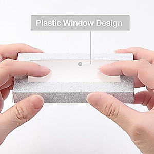 MAGEFY 30 Pieces Eyelashes Packaging Box, Empty Eyelash Boxes Lash Box Packaging Glitter Paper Eyelash Storage Box Soft Paper Lash Case (Silver)