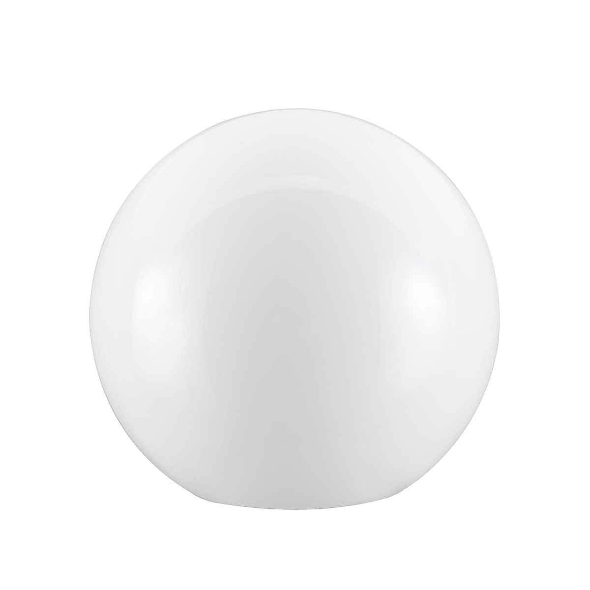 Aspen Creative 28002-31, 7-3/4" White Acrylic Replacement Lamp Post Globe with 3-3/4" Neckless Opening
