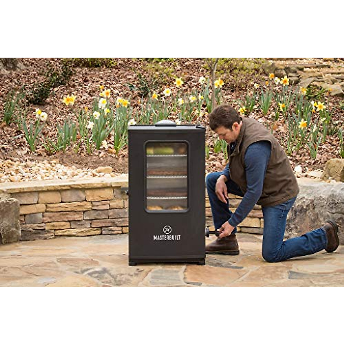 Masterbuilt MB20071619 Mes 140s Digital Electric Smoker, 40” Black + Window