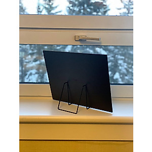 Tetra-Teknica (4 Pack) DS03-B 6" Square Wire Display Stand for Plate, Artwork, Picture Frame, Plaque and More (Black)