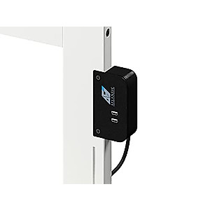 AFI Columbia Staircase Bunk Twin Over Twin with Turbo Charger and Raised Panel Bed Drawers in White