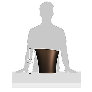 Umbra 6215321 2 gal White Skinny Wastebasket - pack of 6