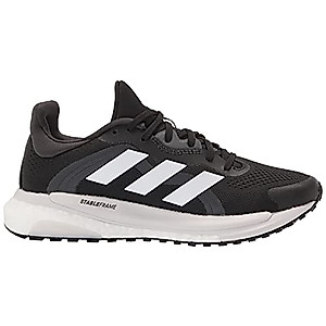 adidas Women's Solar Glide 4 ST Running Shoe, Black/White/Grey, 10
