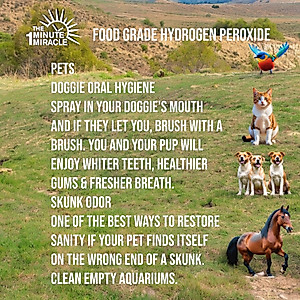 12% Hydrogen Peroxide Medical Food Grade - 8 oz Bottle with 1 Bottle Dropper - Reconmended by The One Minute Cure Book.