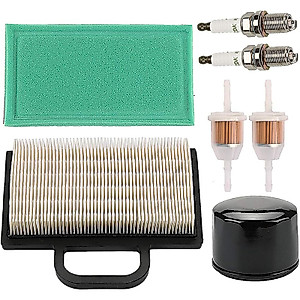 Drblawi Compatible with MIU11286 GY21056 Air Filter + AM125424 Oil Filter + AM116304 Fuel Filter For John Deere L120 LA135 LA145 LA120 LA130 LA140 D130 D140 LA150 Lawn Mower Maintenance Kit Parts