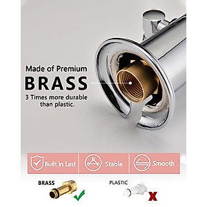 LOCALAND Bathtub Faucet with Sprayer, Tub Spout with Diverter Fits Threaded 1/2" or 3/4" IPS,Chrome Plated