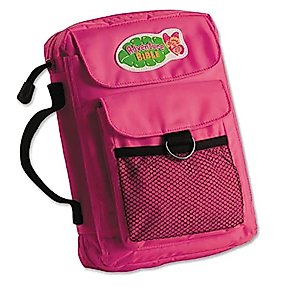Adventure Bible Cover for Girls, Zippered, with Handle, Nylon, Pink, Medium