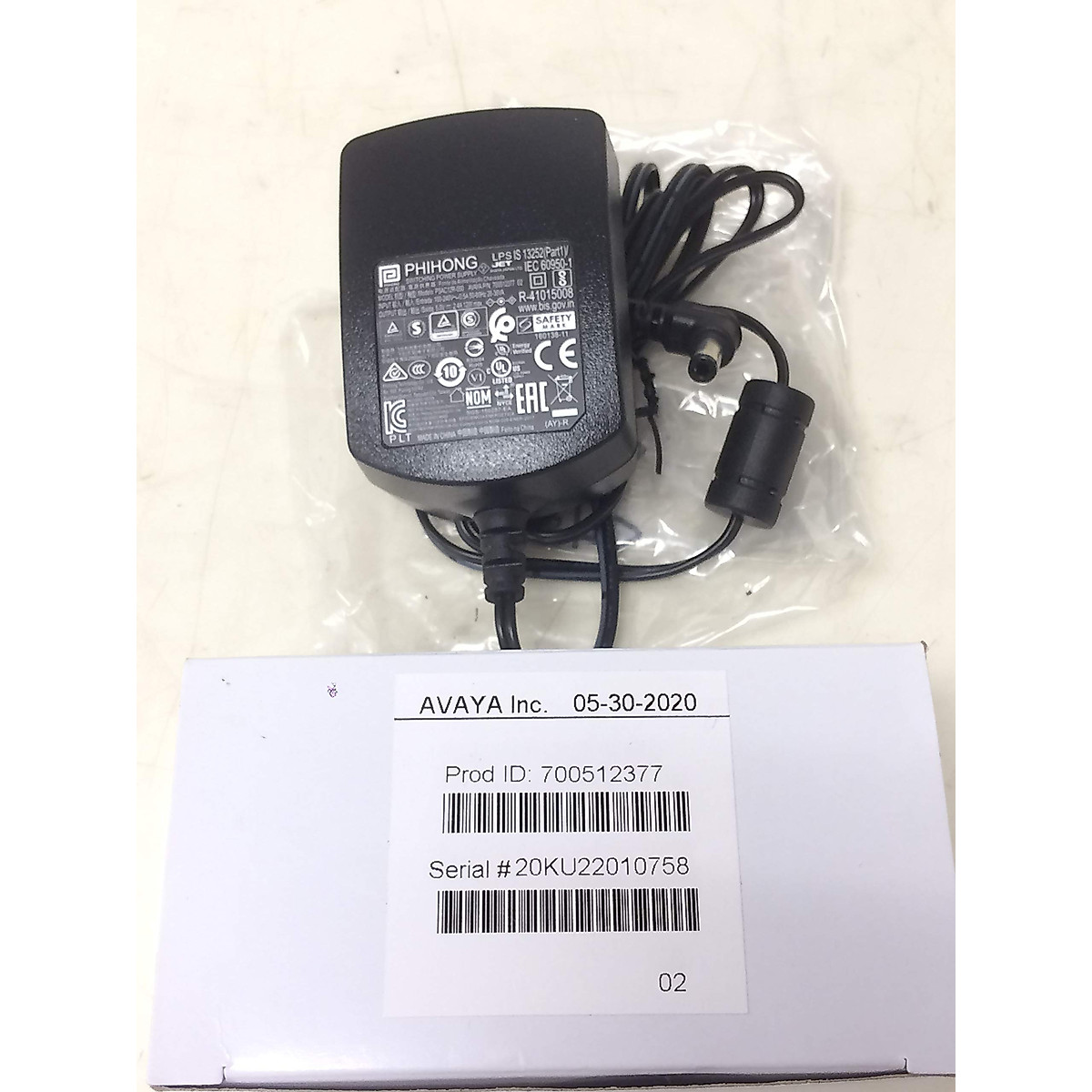 AVAYA J100 Power Adapter, 5V, US Plug
