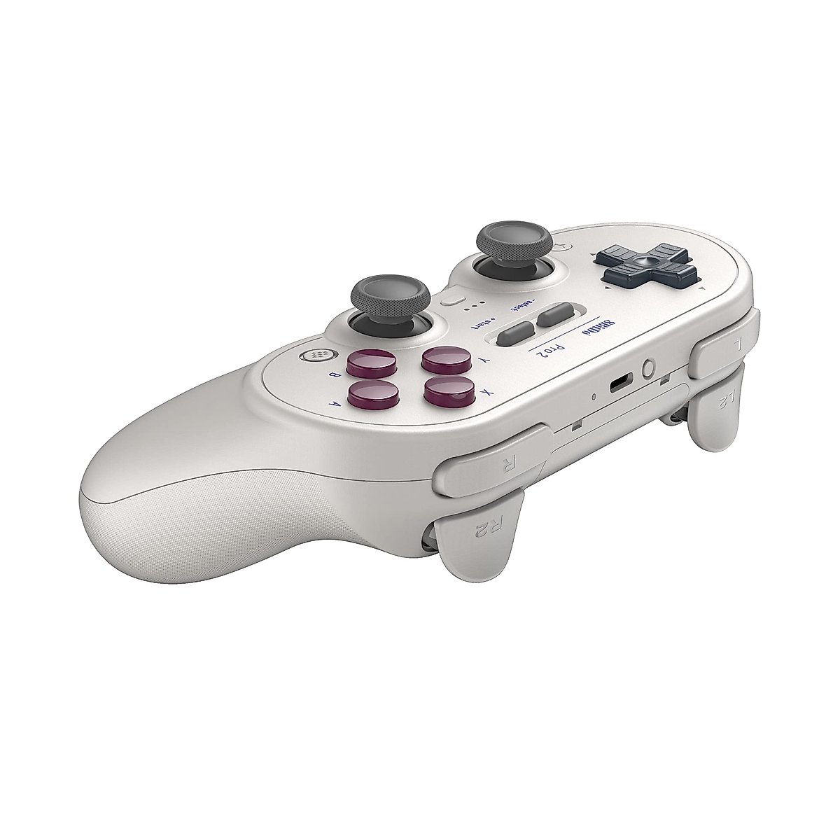 8BitDo Pro 2 Bluetooth Controller for Switch, PC, Android, Steam Deck, Gaming Controller for iPhone, iPad, macOS and Apple TV (G Classic Edition)