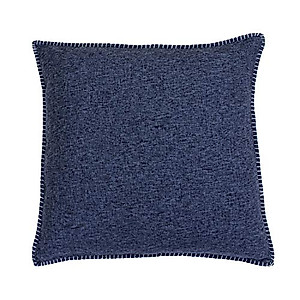 Thro by Marlo Lorenz Georgetown Chunky Weave Whipstitch Square, Set of 2 Throw Pillow, Denim Blue