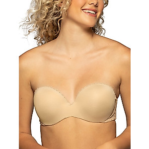 Vanity Fair Women's Gel Touch Strapless Push Up Bra 2111121, Barely Beige, 32A