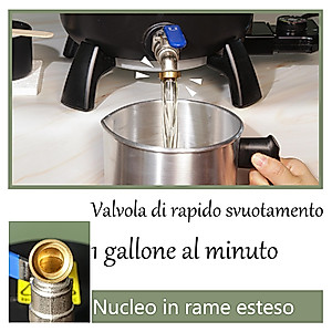 Wax Melter for Candle Making, Soy Wax Melting Pot Holds 6Qts (11 Lbs) of Melted Wax, Pouring Pot with Quick-Pour Valve