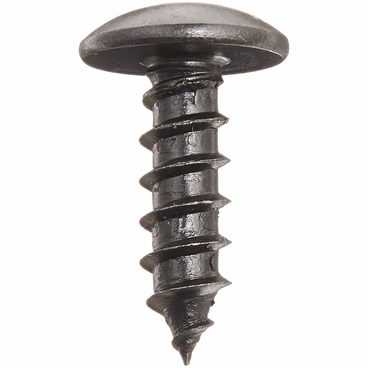 Small Parts 1010APTB Steel Sheet Metal Screw, Black Oxide Finish, Truss Head, Phillips Drive, Type A, #10-12 Thread Size, 5/8" Length (Pack of 100)