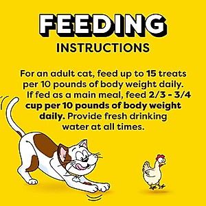 Temptations Indoor Care Crunchy and Soft Cat Treats, Chicken Flavor, 2.1 oz. Pouch (Pack of 12)