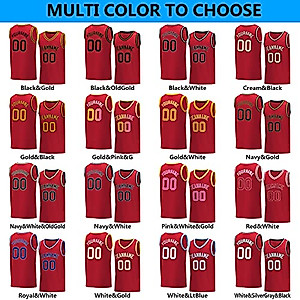 Custom V Neck Basketball Jersey Personanlized Stitched/Printed Sports Jerseys for Men/Youth Red
