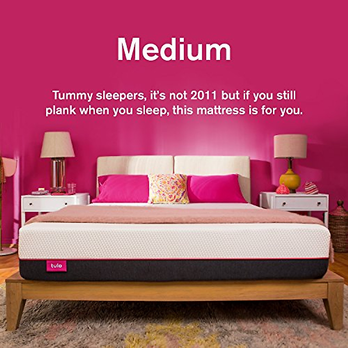 Mattress by tulo, Pick your Comfort Level, Medium King Size 10 Inch Bed in a Box, Great for Sleep and Balance Between Soft and Firm