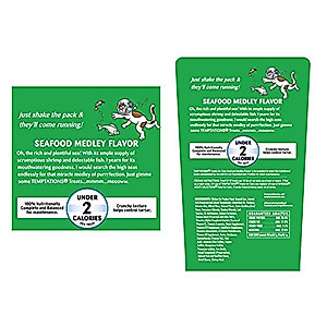 Temptations Treats for Cats Bundle: Seafood Medley (16 oz) and Tasty Chicken (16 oz)