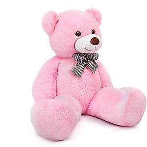 MaoGoLan Huge Pink Stuffed Animals 47 inch Life Size Cute Teddy Bears Big Giant Teddy 4 Feet for Baby Girls Shower Decorations