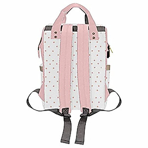 InterestPrint Custom Name on Diaper Bag, Sloth Animals Diaper Bag Nappy Bags Travel Shoulder Daypack Mummy Backpack Custom Gift for Mom Girl