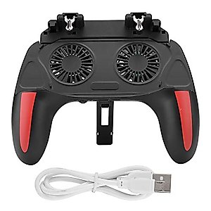 Mobile Phone Gamepad, Place in Table Dual Cooling Fans, Comfortable Touch for Smartphone Playing Games(5000mah)