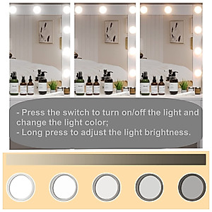 Irontar Makeup Vanity Table with Charging Station and USB Ports & Power Outlets, Bedroom Vanity Desk with Lights and Mirror for Women, Makeup Table with Drawer, White