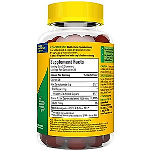 Nature Made Digestive Probiotics and Energy B12 Gummies, Dietary Supplement for Digestive Health Support, 50 Probiotic Gummies, 25 Day Supply