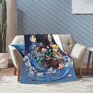 Anime Blanket Couch Throw Blanket Flannel Blankets for Couch Bed Living Room 50"X40"