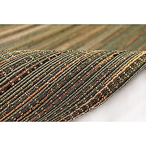 Liora Manne Indoor/Outdoor Rug, 6'6" x 9'4", Stripes Green