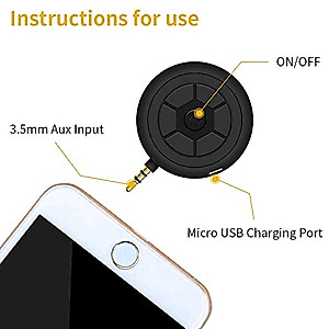 Mini Portable Speaker, 3W Mobile Phone Speaker Line-in Speaker with Clear Bass 3.5mm AUX Audio Interface, Plug and Play for iPhone, iPad, iPod, Tablet, Smartphone