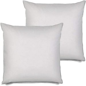 MSD 2 Pack Pillow Insert 34X34 Hypoallergenic Square Form Sham Stuffer Standard White Polyester Decorative Euro Throw Pillow Inserts for Sofa Bed - Made in USA (Set of 2) - Machine Washable and Dry