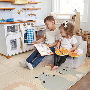 Sturdy Kids Couch and Chair for Fun Play Time or Comfy Lounging - The Perfect 2 in 1 Toddler Sofa Easily Unfolds Into a Super Soft Lounger - Modern Fold Out Chair for Babies Fits Nicely with Any Decor