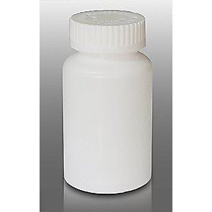 Pharmacy Prescription Vials, White Pill Bottle, 50 Dram Mega Pro Child Resistant Caps, Caps Included, Pack of 24 (Pill Container, Pharmacy Bottle, Pharmacy Container) by Sponix