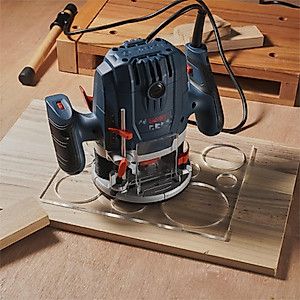 HERMIT TOOLS 12"*10" inches 12-in-1 Circle Inlay Template | Router and Decorative Templates for Woodworking