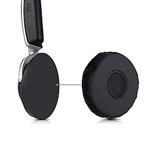 kwmobile Replacement Ear Pads Compatible with Sony MDR-NC7 - Earpads Set for Headphones - Black