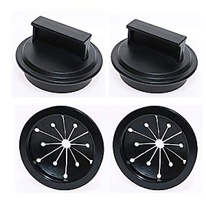 Garbage Disposal Splash Guards and Stopper,Garbage Disposal Splash Guard Sink Baffle Disposal Replacement Waste Food Disposal Part for Kitchen 4Pack（2+2)