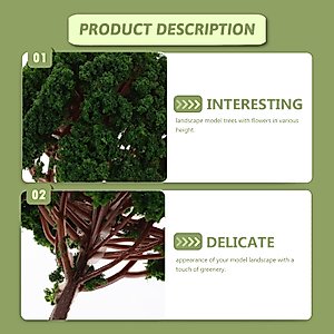 DOITOOL Model Trees Rainforest Diorama Supplies 20Pcs Scale Trees Miniature Craft Mini Trees for Crafts Miniature Tree Diorama Models Model Model Trees Model Train Scenery