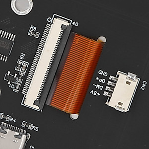 Aoutecen Display Screen, USB 360° Rotation IPS Full View Mini Monitor Simple Installation for Working