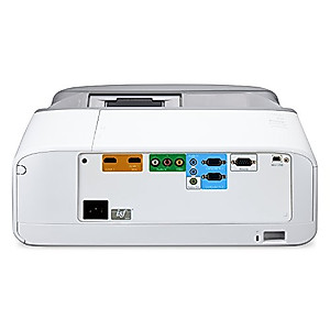 ViewSonic 1080p Projector Ultra Short Throw with RGB Rec 709 100,000:1 and Low Input Latency for Gaming, Watch Netflix with Dongle (PX800HD)