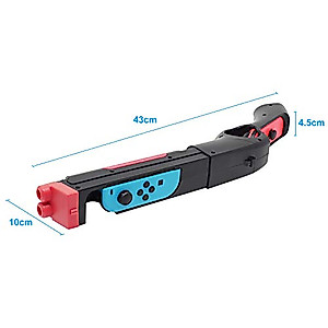 FASTSNAIL Shooting Gun Compatible with Nintendo Switch/Switch OLED, Replacement for Joy-Con Gun Controller Game Gun Hand Grips Compatible with Nintendo Switch Joycons/Switch OLED