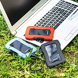 ADATA HD330 4TB USB 3.1 Shock-Resistant Extra Slim External Hard Drive Black (AHD330-4TU31-CBK)