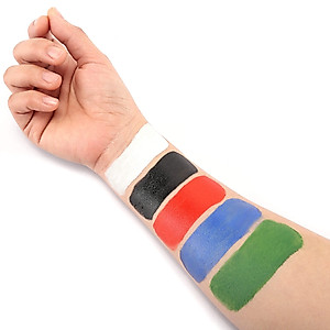 CCBeauty Eye Black Stick Baseball, Black Face Body Paint Sticks, Sweatproof Eyeblack Foodball Softball for Sports Accessories, Black Clown Skeleton Goth Face Makeup for Halloween Cosplay Costume Party