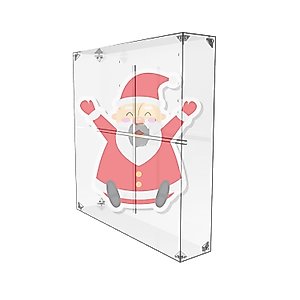 Missyou 3D Hologram Fan Cover ,Hologram Fan Protective Cover for Collectibles Assemble Clear Acrylic Box Alternative Glass Case (Suitable for 27.5" and below (H 26.7"*W 7.8*L 26.7"))