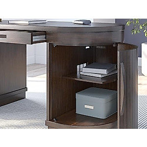 Signature Design by Ashley Korestone Home Office Desk, 63" W x 26" D x 30" H, Dark Brown