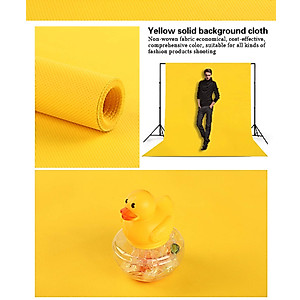 LYLYCTY 5x7ft Photography Studio Non-Woven Backdrop Yellow Backdrop Solid Color Backdrop Simple Background