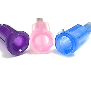 1 inch Synthetical Blunt Tip Dispensing Needle with Luer Lock - 9 Different Sizes，45 PCS