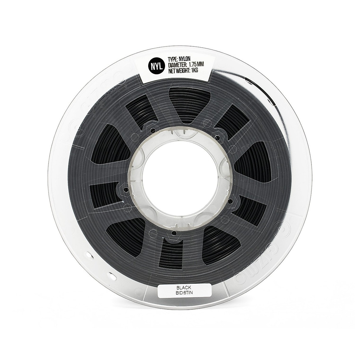 Gizmo Dorks 1.75mm Nylon Filament 1kg / 2.2lbs for 3D Printers, Natural Clear