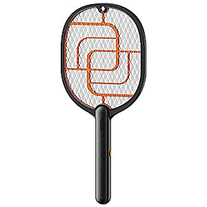 GAIATOP Electric Fly Swatter, 3000V Battery Powered Handheld Fly Zapper, 3-Layer Protection Grid Bug Zapper Racket for Home Bedroom Kitchen Office Backyard Patio Indoor Outdoor