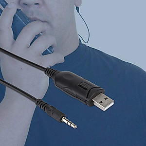 USB Programming Cable Cord with CD Software, Two Way Radio Programming Cable for KT8900 Radio Transceiver