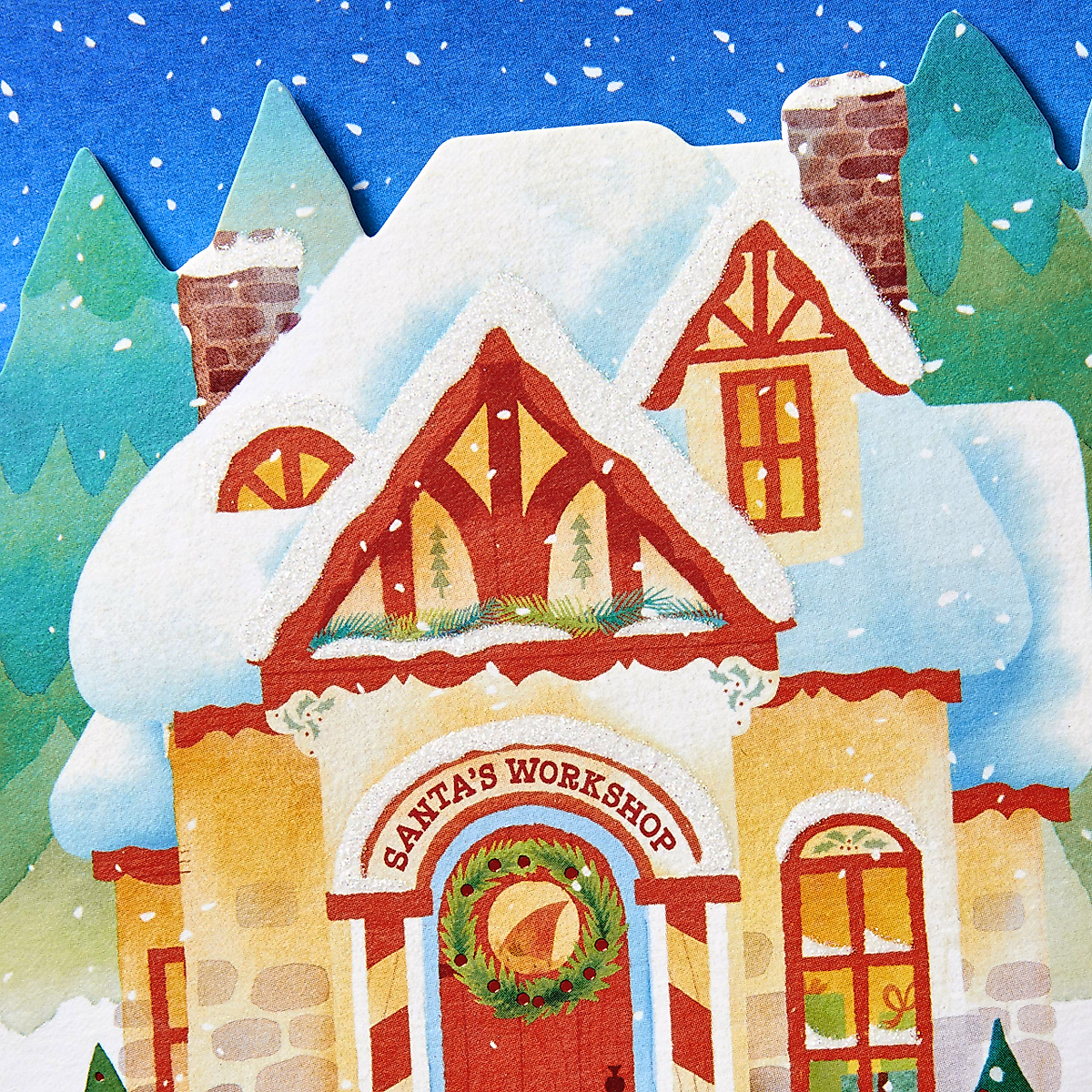 Hallmark Paper Wonder Pop Up Christmas Card (Santa's Workshop with Pop Up Presents)